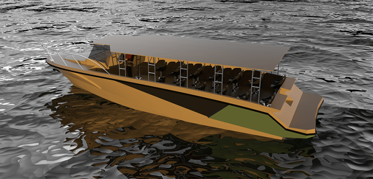 Dive Boat - Stark 45C / Commercial Boat Design, Diving Boat Design